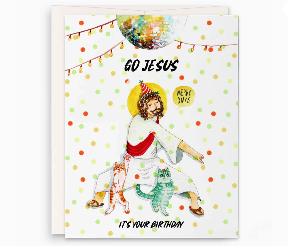 Go Jesus greeting card – Local Take