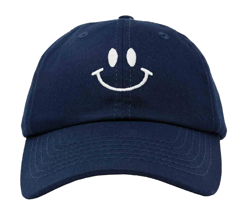 Smiley Face Embroidered Baseball Hat – Local Take